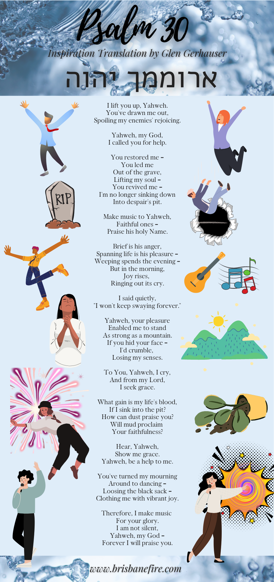 Rise with Joy (Psalm 30 Infographic) – Invasion of Light