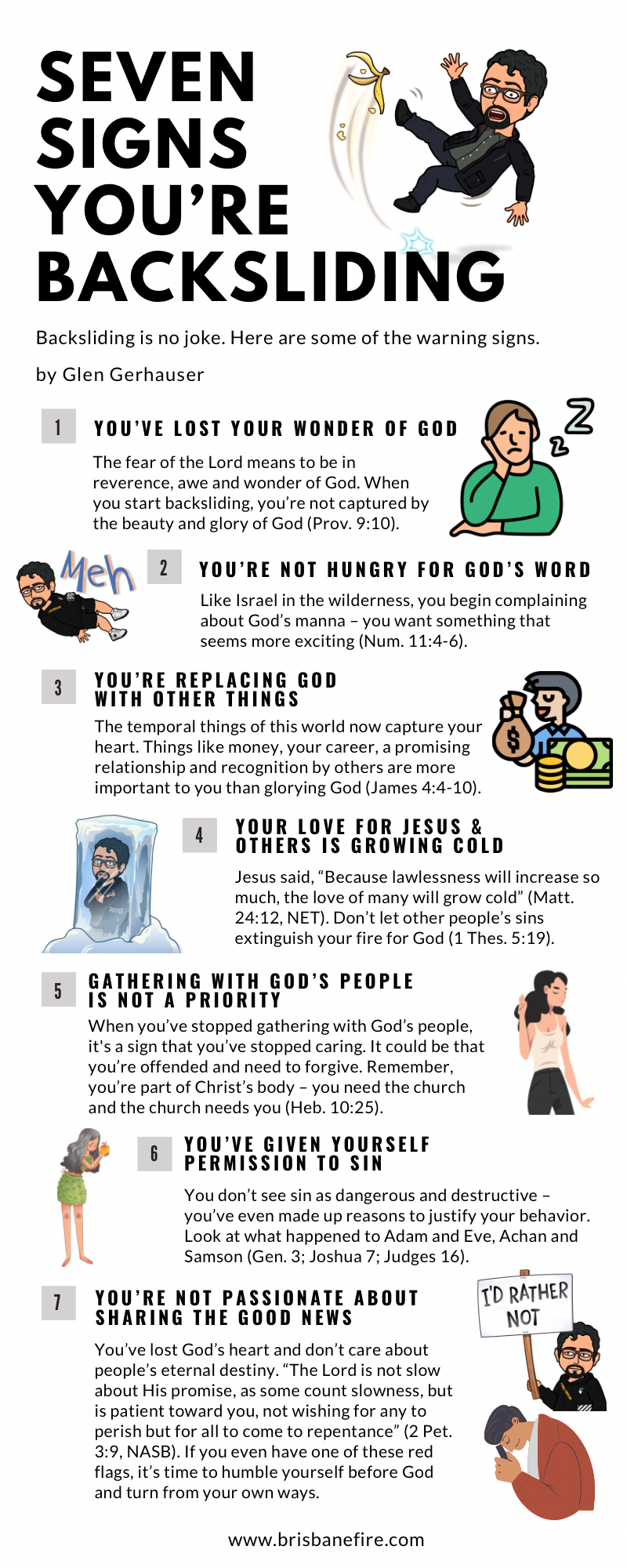 Seven Signs You’re Backsliding (Infographic) – Invasion of Light